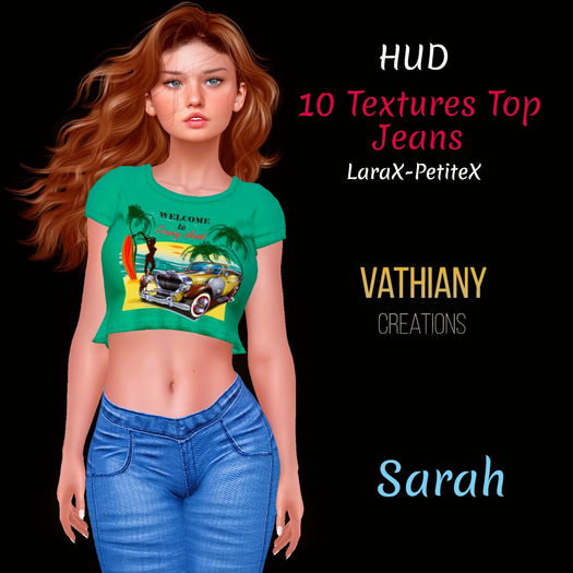 Second Life Marketplace - [V.C] Sarah top LaraX-PetiteX + HUD